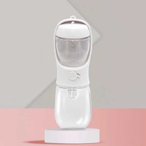 Portable Pet Water Bottle with Food Container – Travel Feeder for Dogs ...