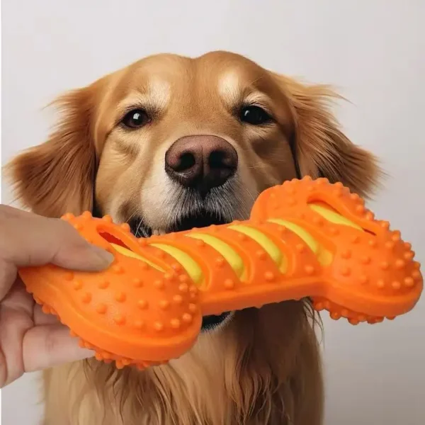 Durable Rubber Dog Chew Toy – Bite-Resistant Interactive Bone for ...